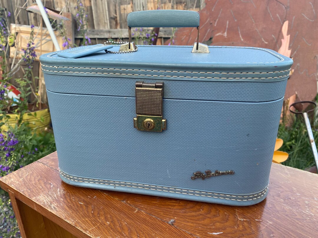 1950's Lady Baltimore Blue Train Case, Makeup Case, Vintage Luggage - Etsy