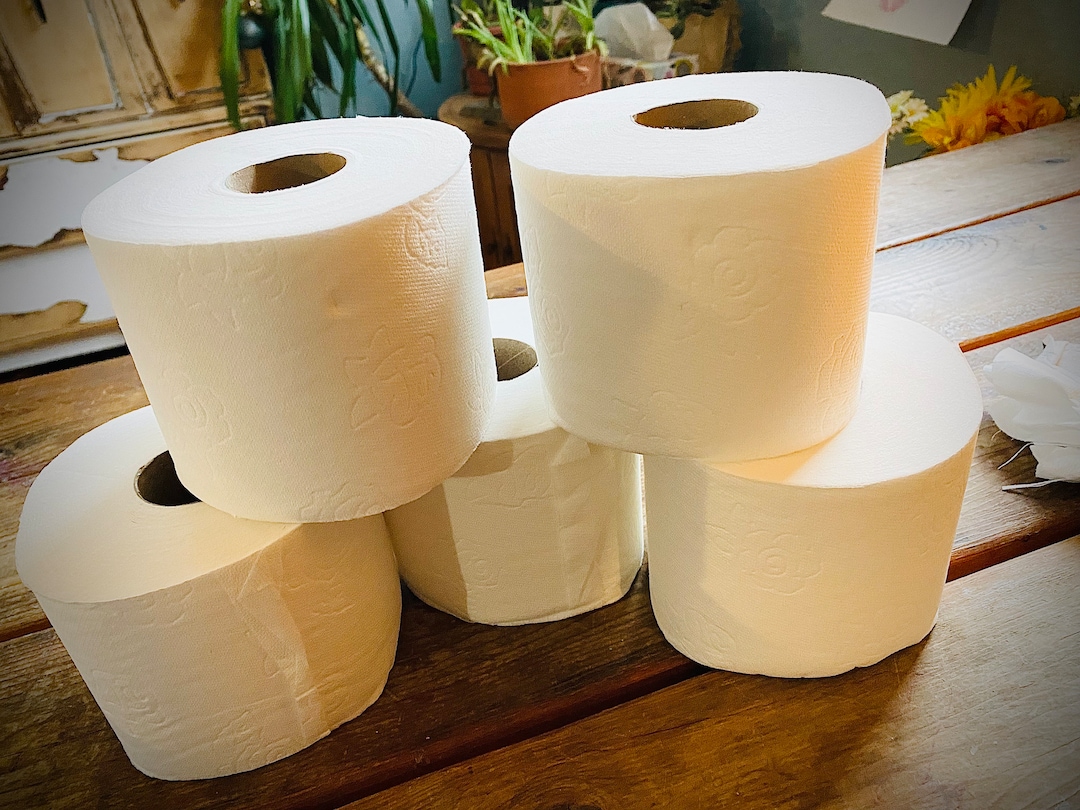 Personalized 5 Pack of Toilet Paper - Etsy