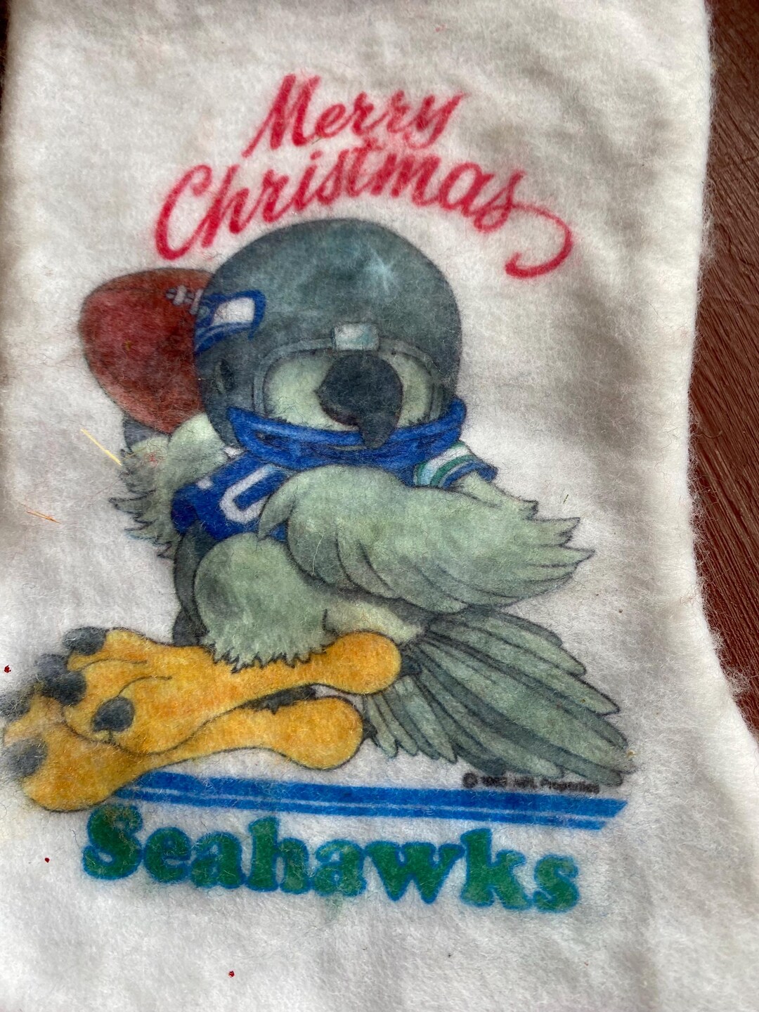 80s Vintage Seattle Seahawks Christmas Stocking - Etsy
