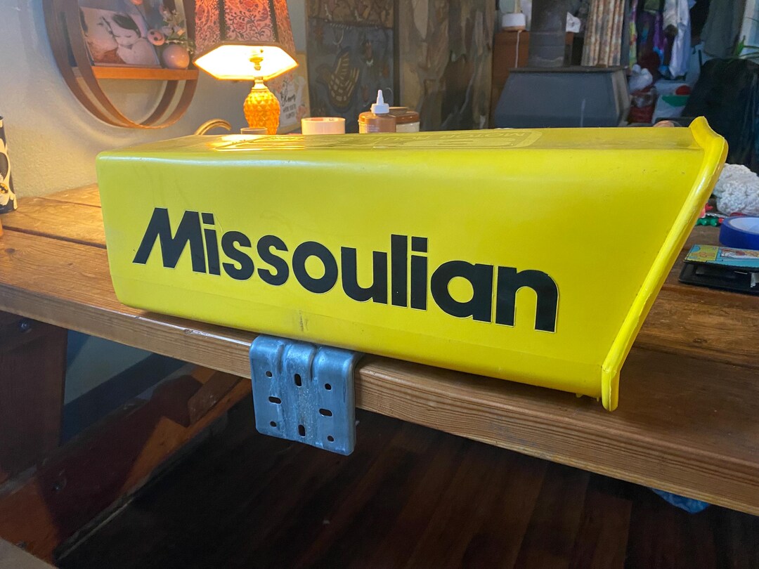 Vintage Missoulian Newspaper Tube Box, Missoula Montana Newspaper ...