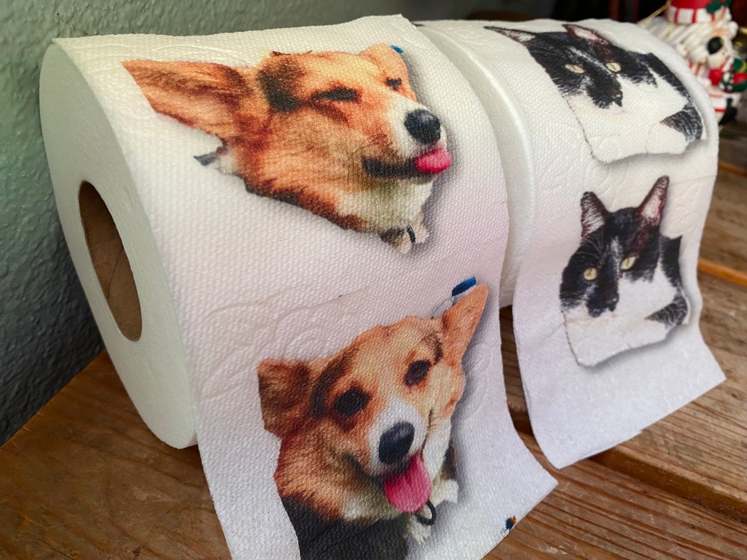 Personalized Pet Toilet Paper, Customized Dog or Cat Toilet Paper - Etsy
