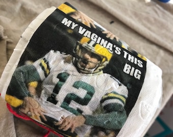 Aaron Rodgers Mustache Toilet Paper Greenbay Packers Gag Gift | Etsy