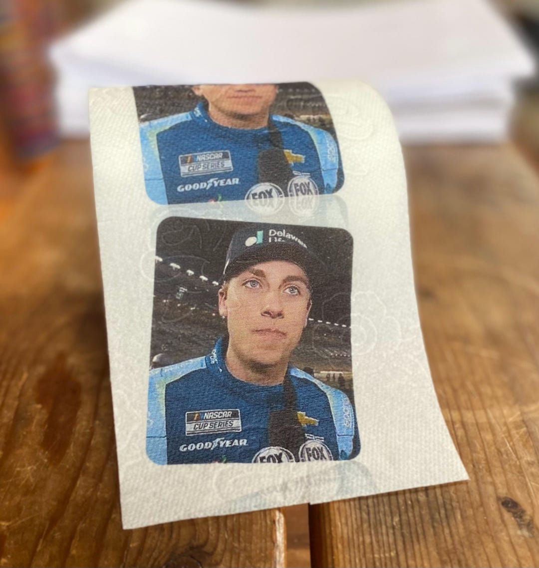 Carson Hocevar Toilet Paper, NASCAR Gag Gift - Etsy