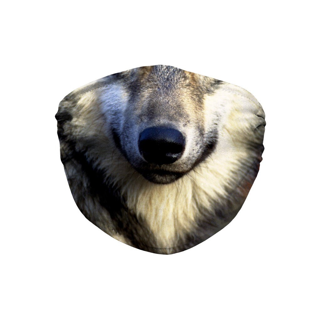 Wolf Mask Wolf Face Mask With Nose Wire Carbon Filter & - Etsy
