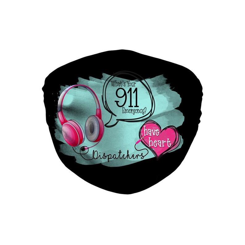 911 Dispatcher Face Mask With Nose Wire, Carbon Filter & Adjustable Ear ...