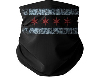 Chicago Flag Neck Gaiter / Chicago Face Mask - Etsy