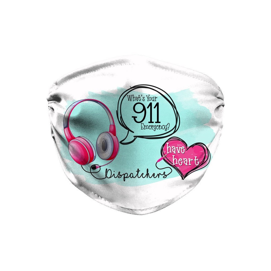 911 Dispatcher Mask With Nose Wire Carbon Filter & Adjustable - Etsy