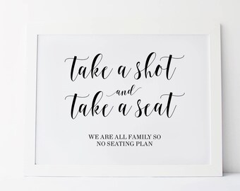 Take a shot sign | Etsy