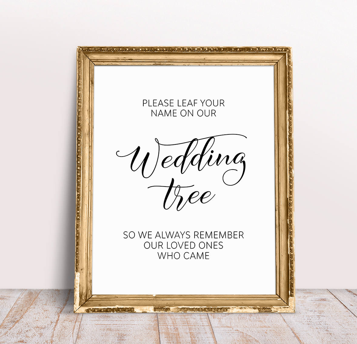 Please Leaf Your Name on Our Wedding Tree Wedding Tree Sign - Etsy