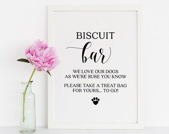 Wedding Dog Biscuit Bar - Etsy