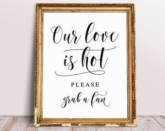 Wedding Fan Sign | Etsy