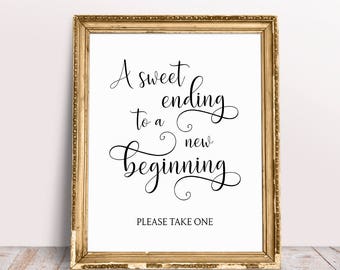 A Sweet Ending to a New Beginning - Etsy