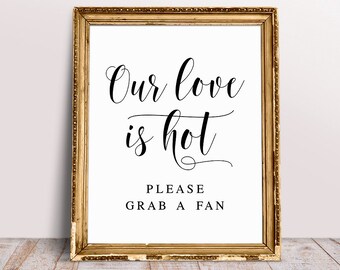 Wedding Fan Sign | Etsy
