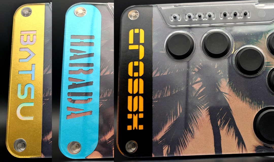 Custom Name Bumper Left Stencil Cut Designs for Snackbox Micro - Works ...