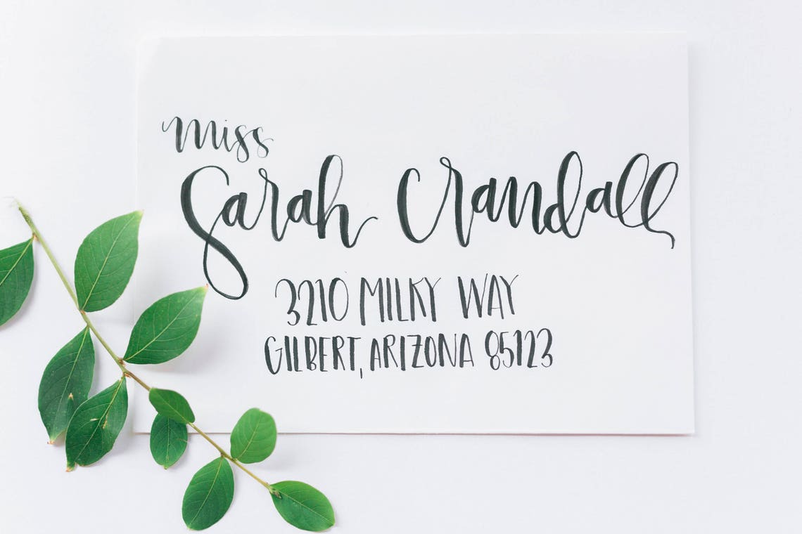 Custom Envelope Addressing - Etsy