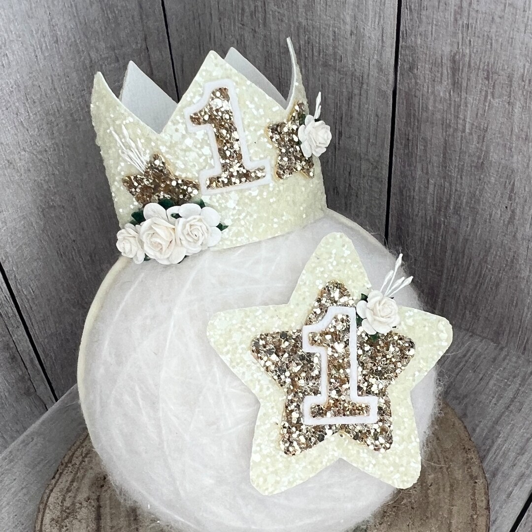 Ivory Crown, Birthday Badge, Princess Hair, First Birthday, 2nd ...