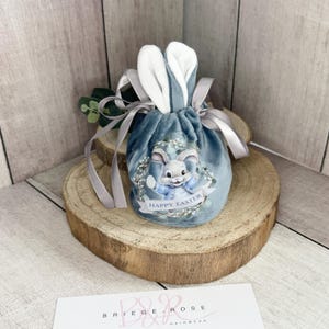 Easter Bunny Bag, Easter Egg Hunt, Gift for Easter, Bunny Bag, Blue ...