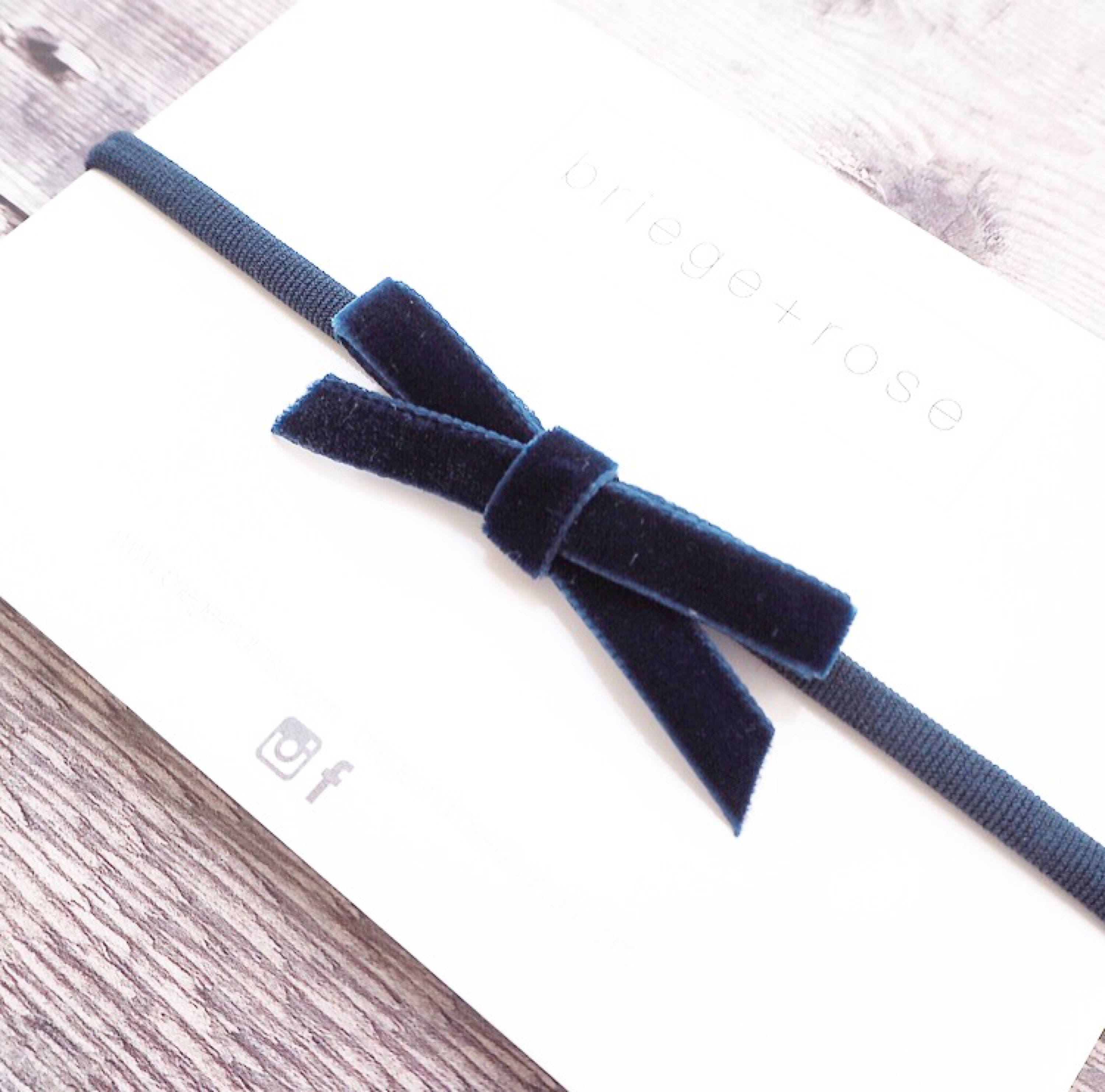 Navy Velvet Bow, Velvet Ribbon Bow, Blue Hair Bow, Newborn Hair Bow ...