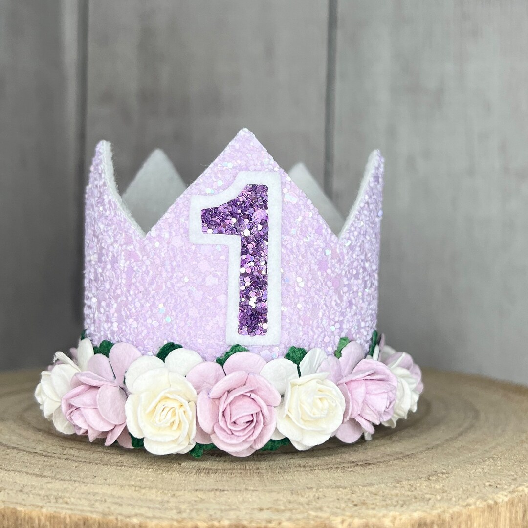 Cake Smash Glitter Crown, Babys First Birthday, Photo Prop Accessories ...