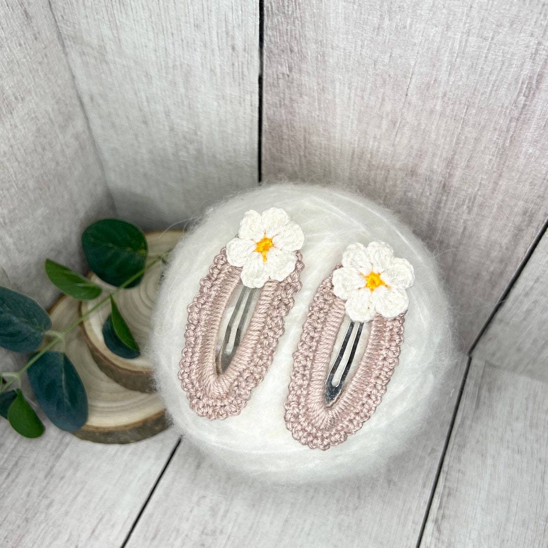 Snap Clip Set, Flower Hair Clips, Fringe Clips, Daisy Hair Bow, Baby ...