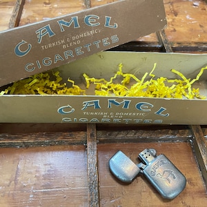 Camel Cigarette Box Vintage Camel Lighter - Etsy