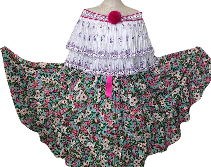 Panamanian Pollera De Coquito Panamanian Traditional Pollera - Etsy