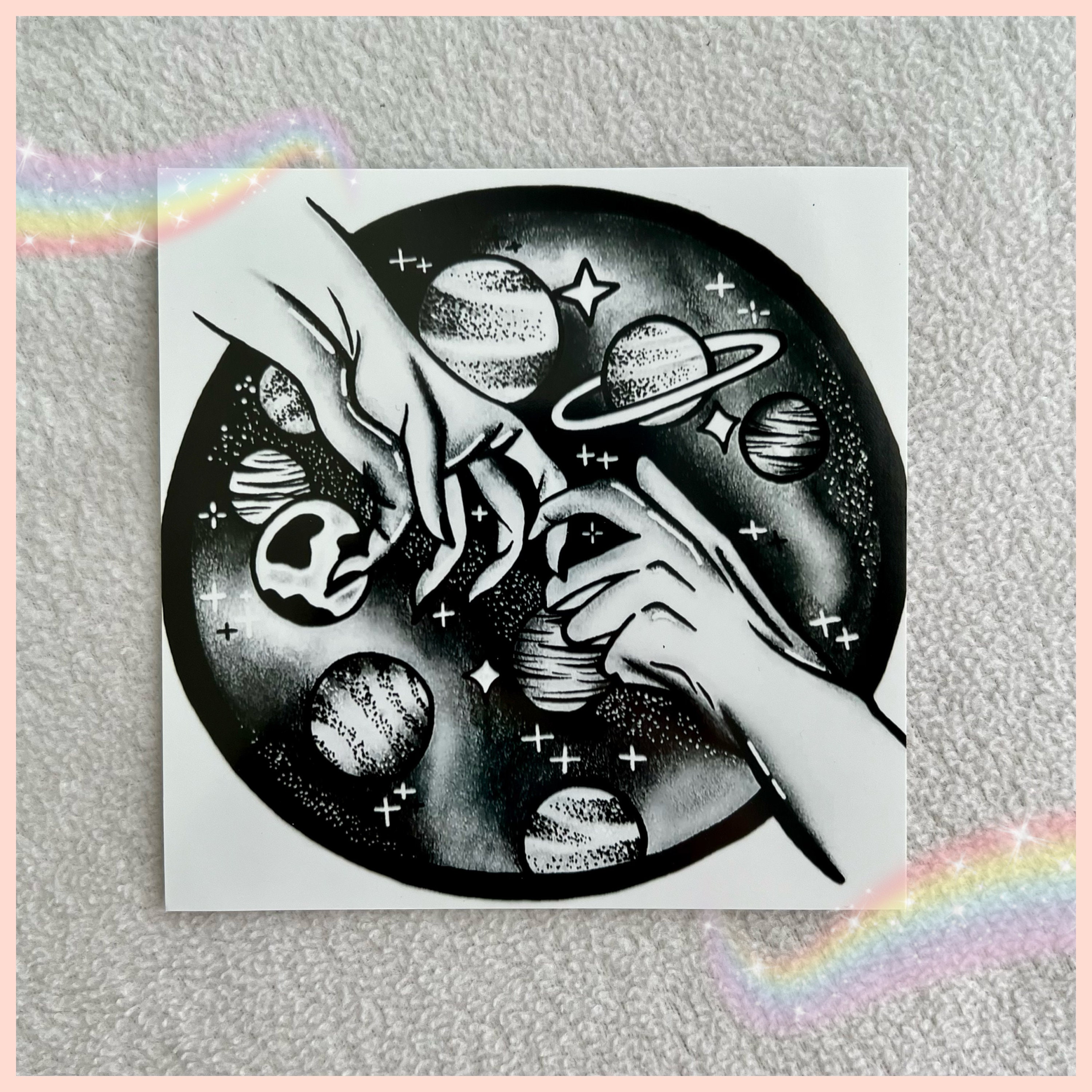 Outer Space Pencil Drawing