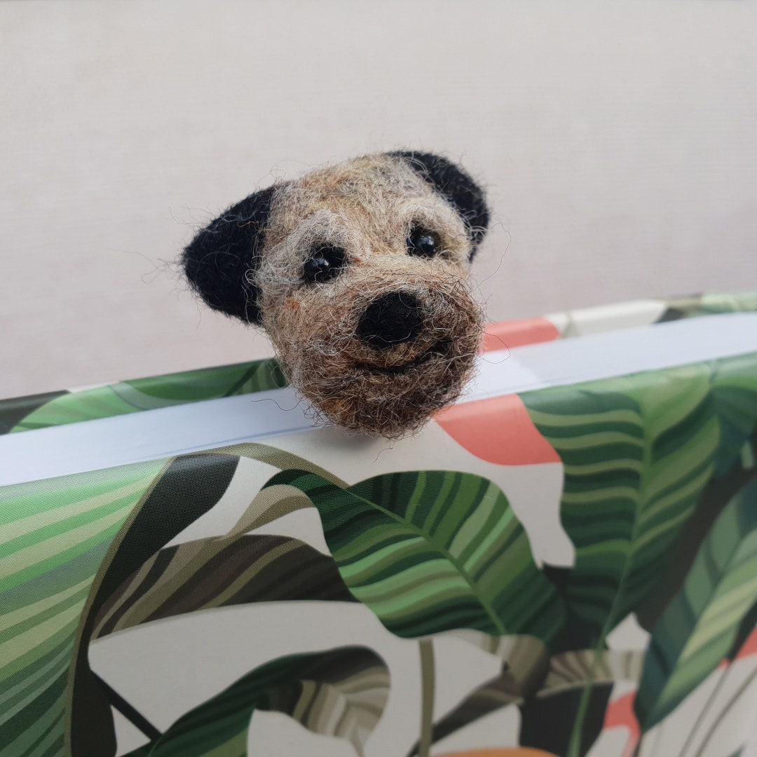 Border Terrier Bookmark, Border Terrier Gifts, Needle Felted Border ...