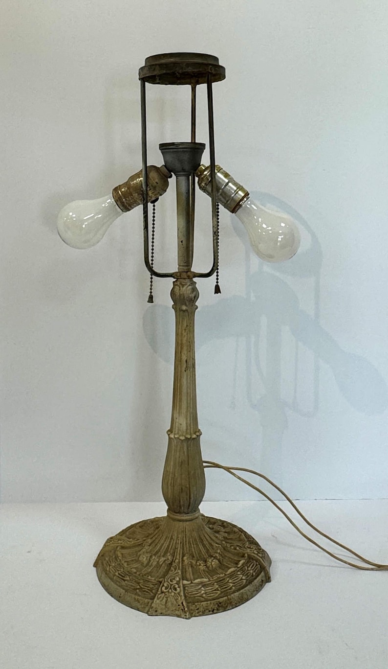 Antique Miller Lamp Co. Slag Glass Table Lamp - 1172-801 - Etsy