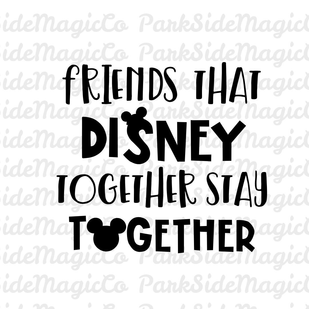 Disney Friends Trip SVG – Matching Vacation Shirt Design (digital ...