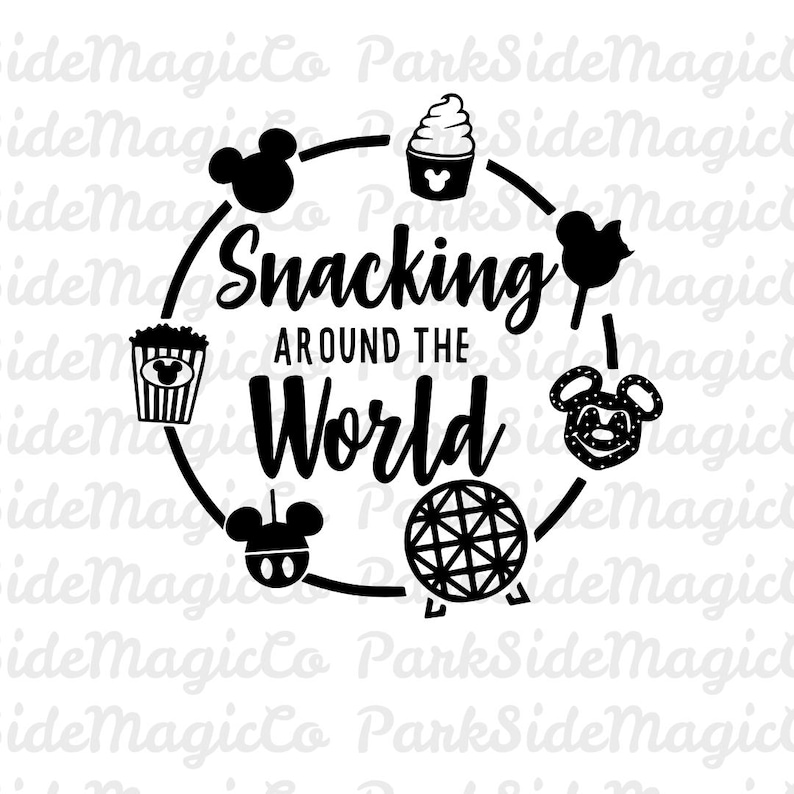 Snacking Around the World SVG | Disney Foodie Shirt Design | Epcot Food ...
