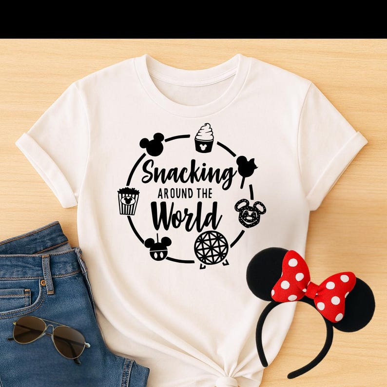 Snacking Around the World SVG | Disney Foodie Shirt Design | Epcot Food ...