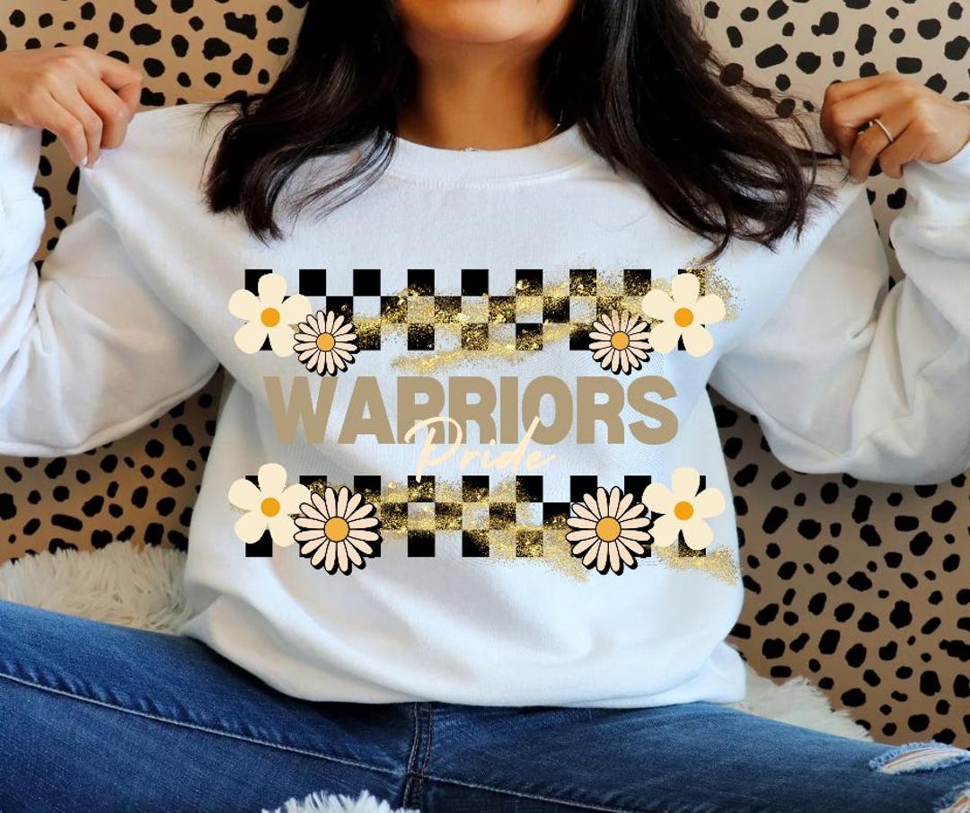 Retro Custom Warriors School Team Png, Retro Warriors Png, Warriors Png ...
