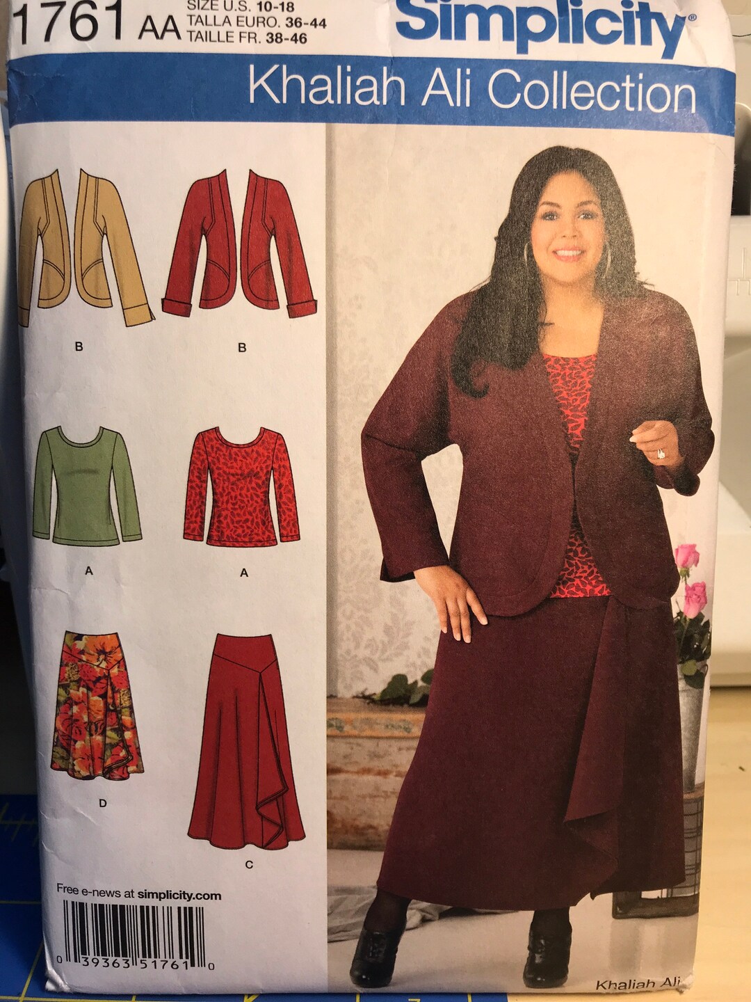Simplicity Khaliah Ali Collection Pattern 1761 - Etsy