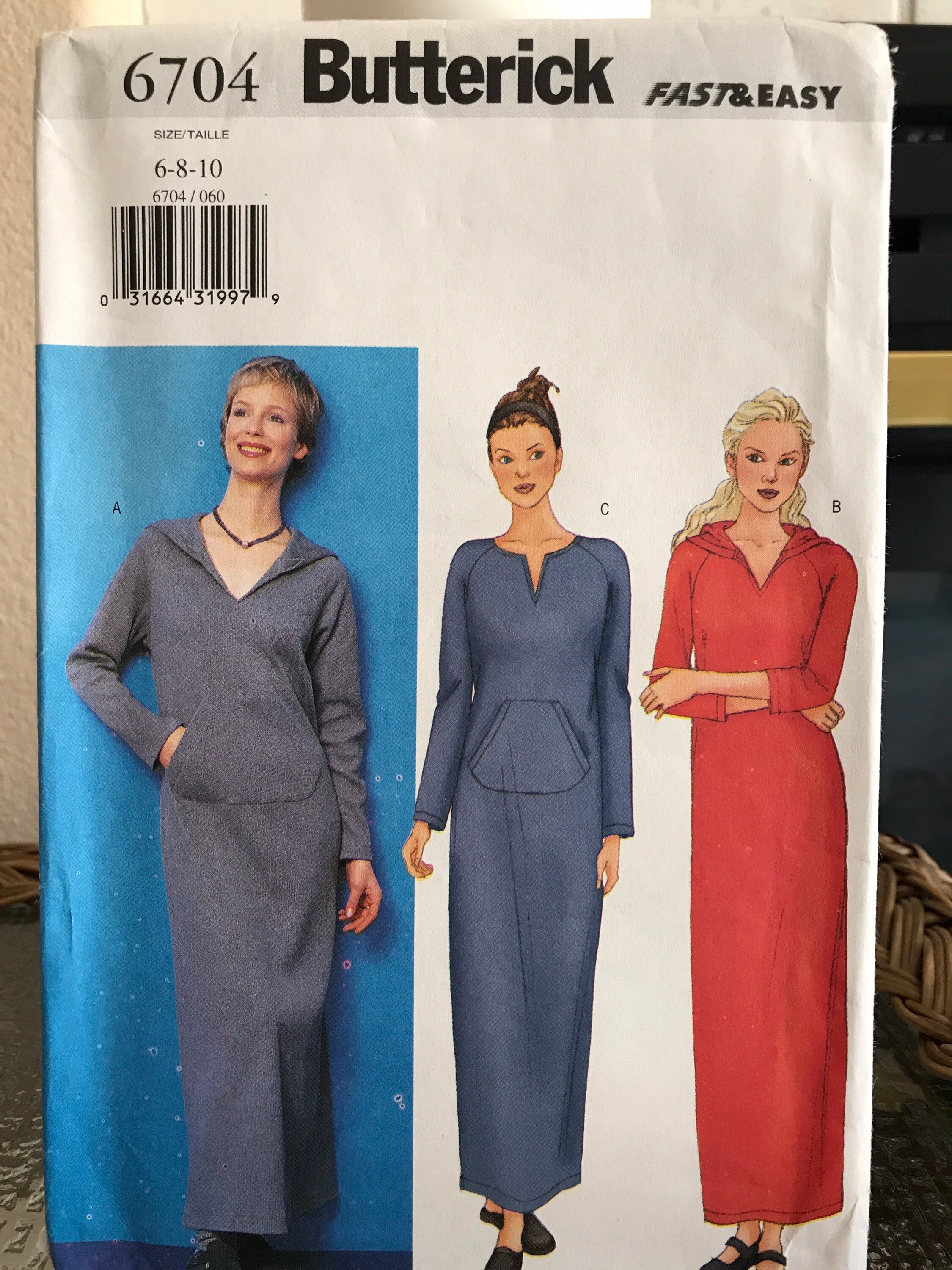 Sewing & Fiber Kits & How To Patterns Vintage Butterick Dress Pattern ...