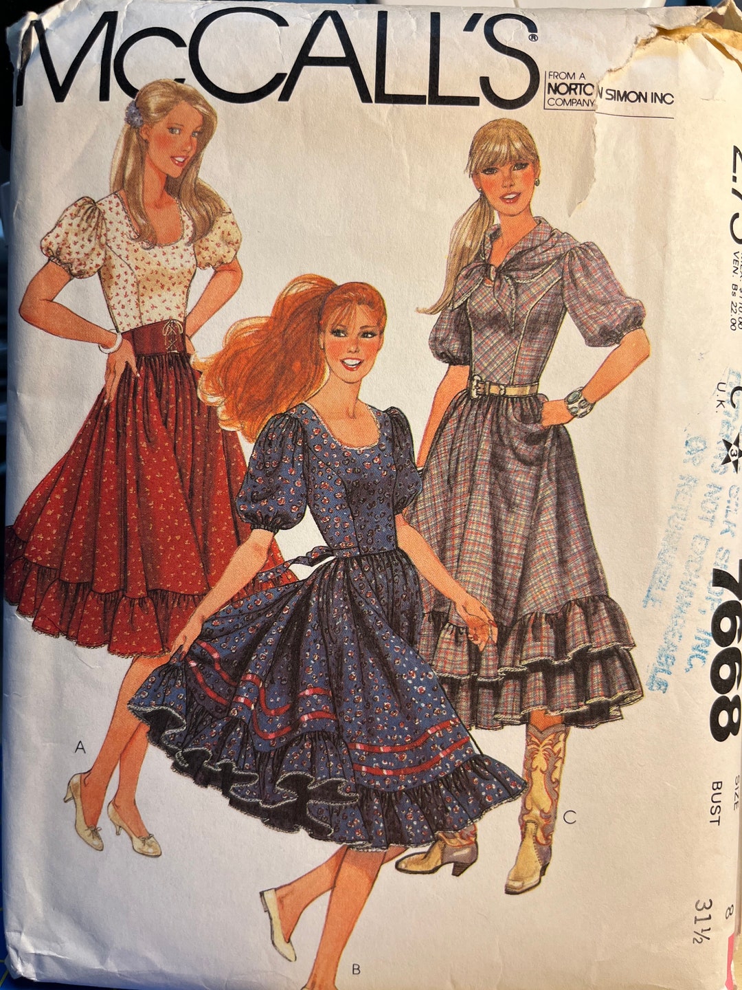 Vintage Mccalls 7668 Dress - Etsy