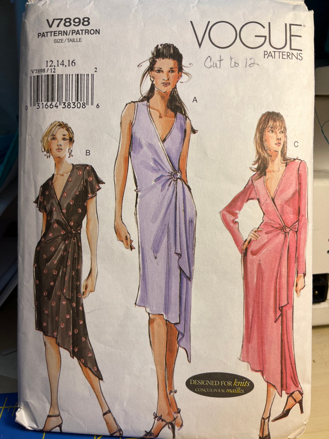 Vogue 7898 Wrap Dress - Etsy