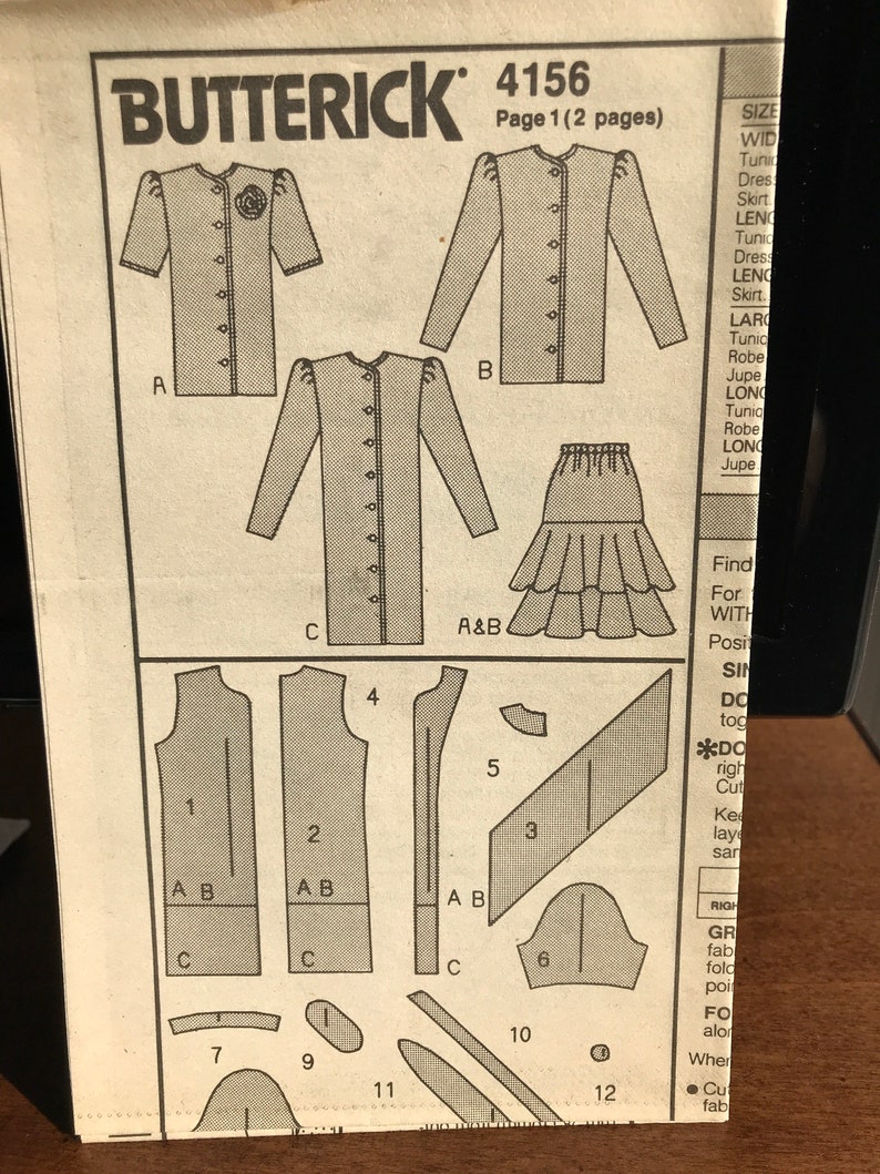Vintage Butterick Pattern 4156 by Designer David Warren - Etsy