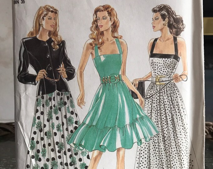 Vintage New Look Dress and Jacket Pattern 6058 - Etsy