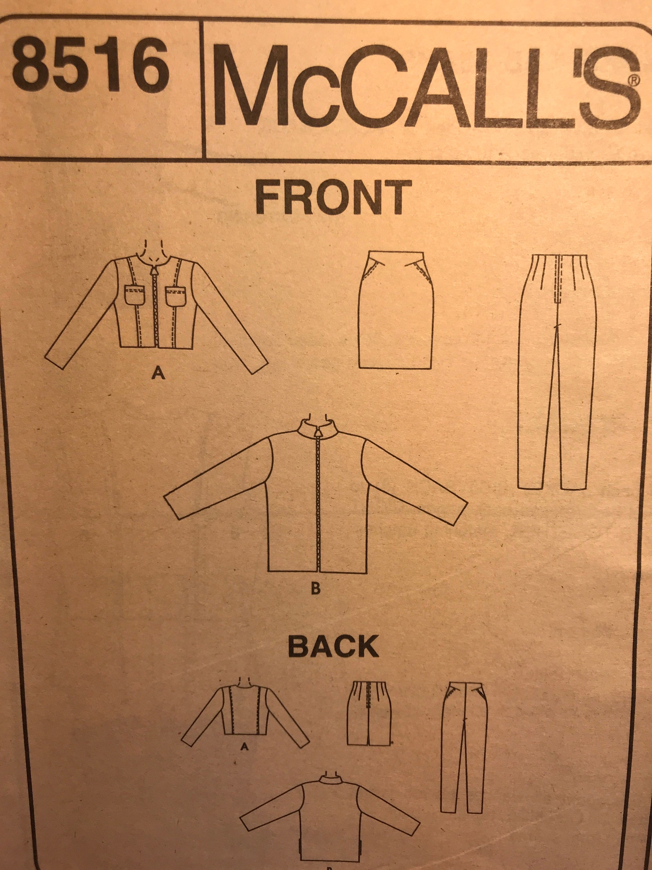 Vintage Mccall’s 8516 New York Collection - Etsy