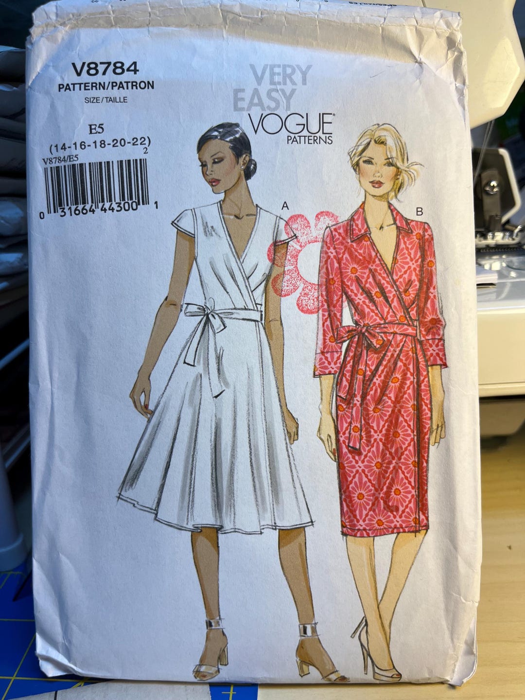 Vogue 8784 Wrap Dress - Etsy