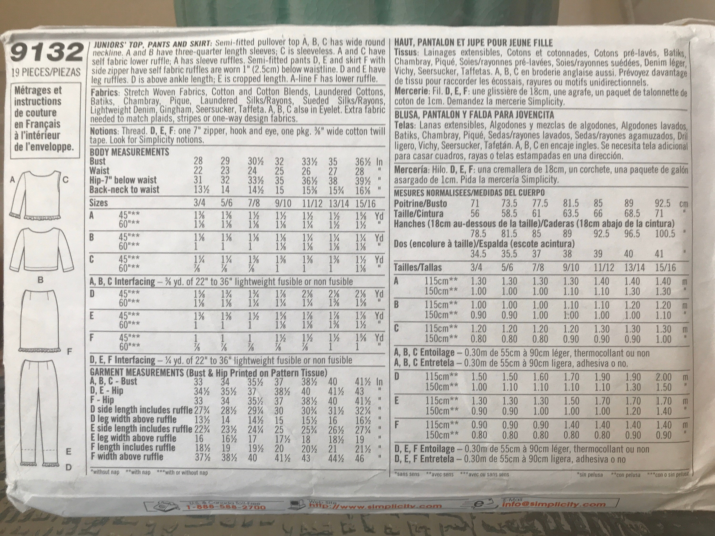 Vintage Simplicity Grooves Junior Pattern 9132 - Etsy