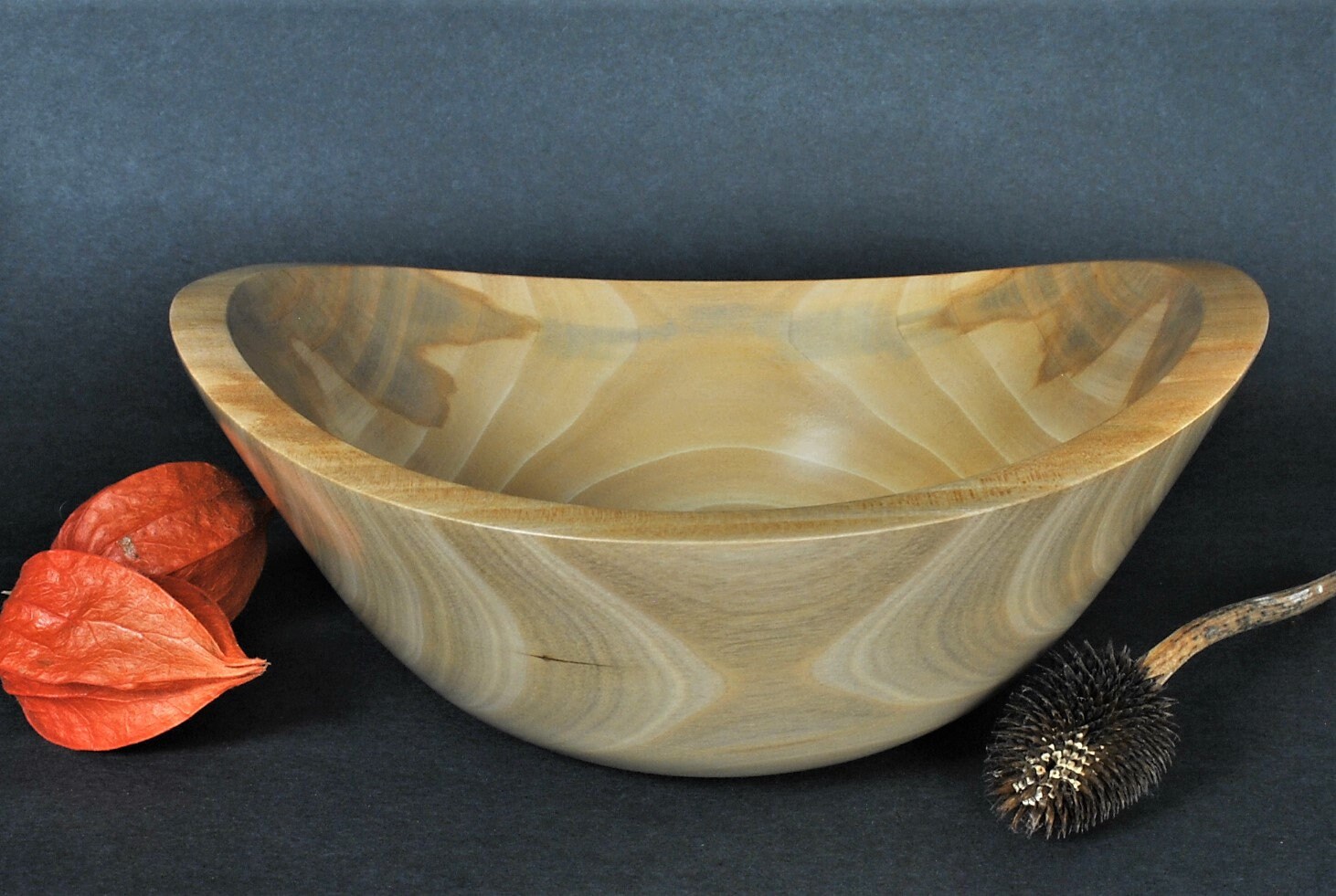 Natural Edge Madrone Wood Bowl, Hand Turned Salad Bowl, Large Madrone ...