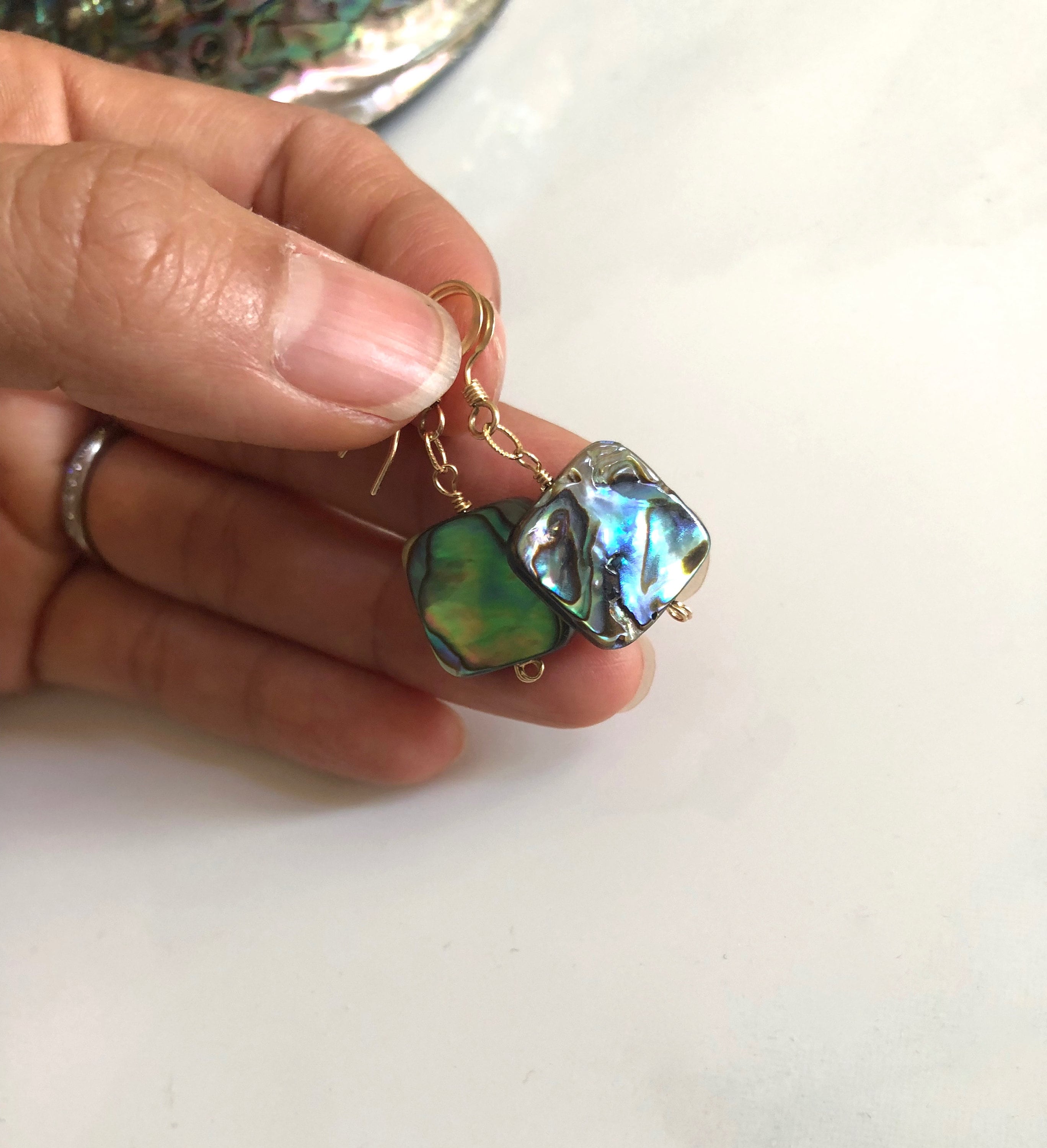 Paua Shell Jewelry, Moana Earring, Abalone Shell, Polynesian Hawaiian ...