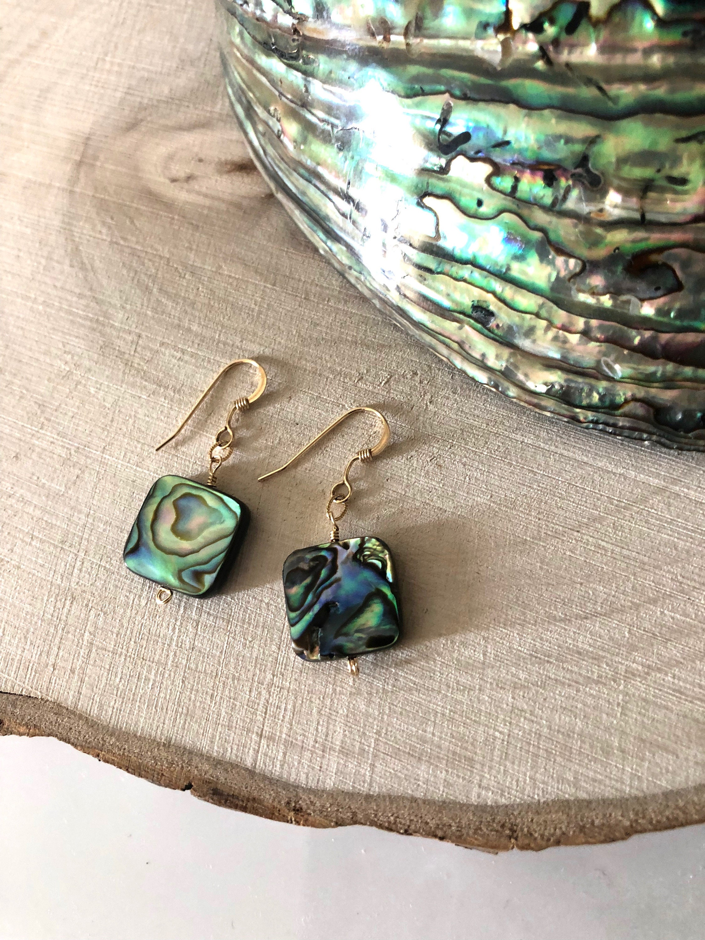 Paua Shell Jewelry Moana Earring Abalone Shell Polynesian - Etsy