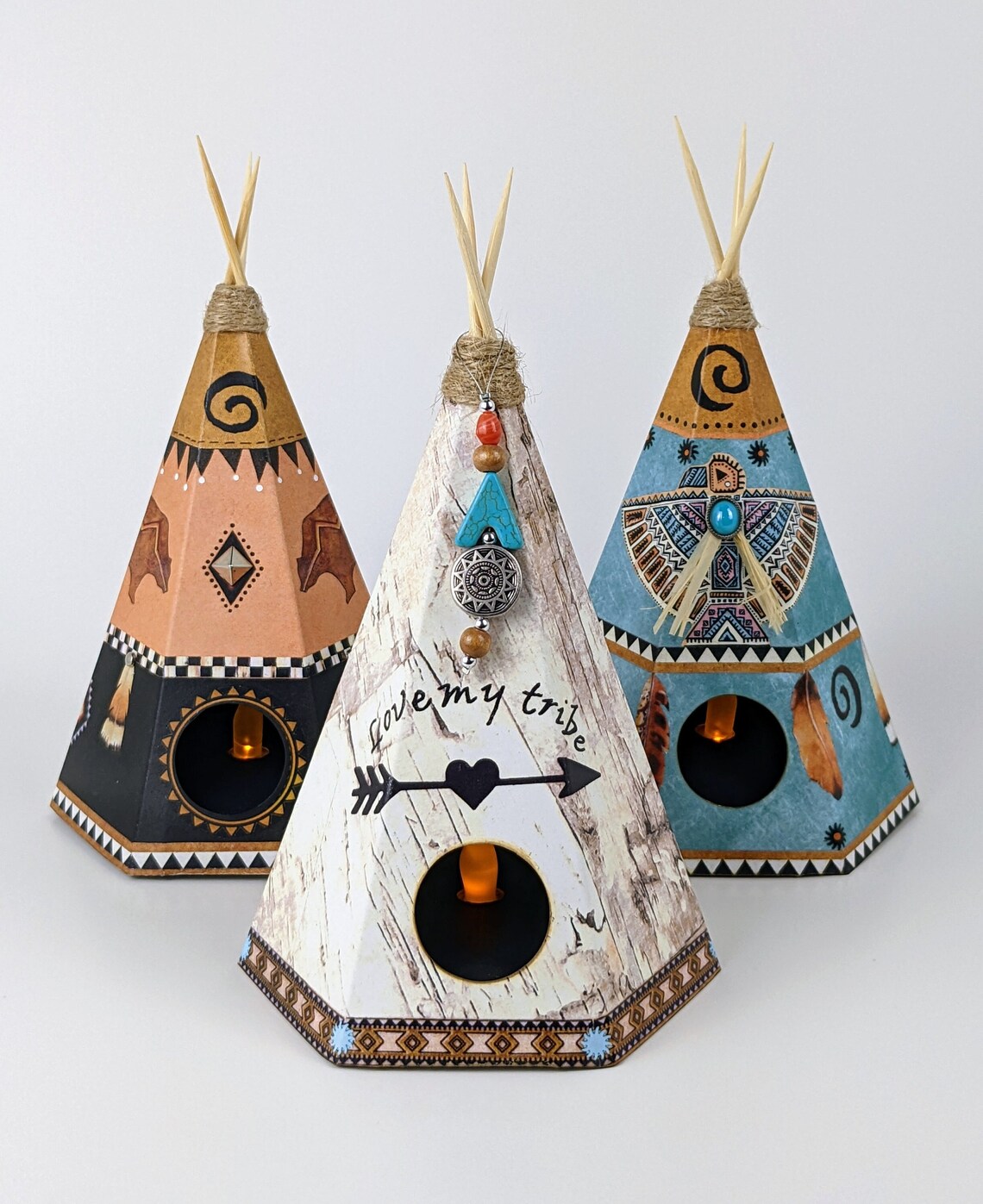 Teepee Tea Light Decorations - Etsy