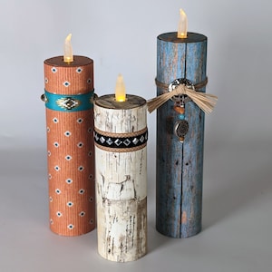 Native American Candle Trio - Southwest Indian Decor - Etsy