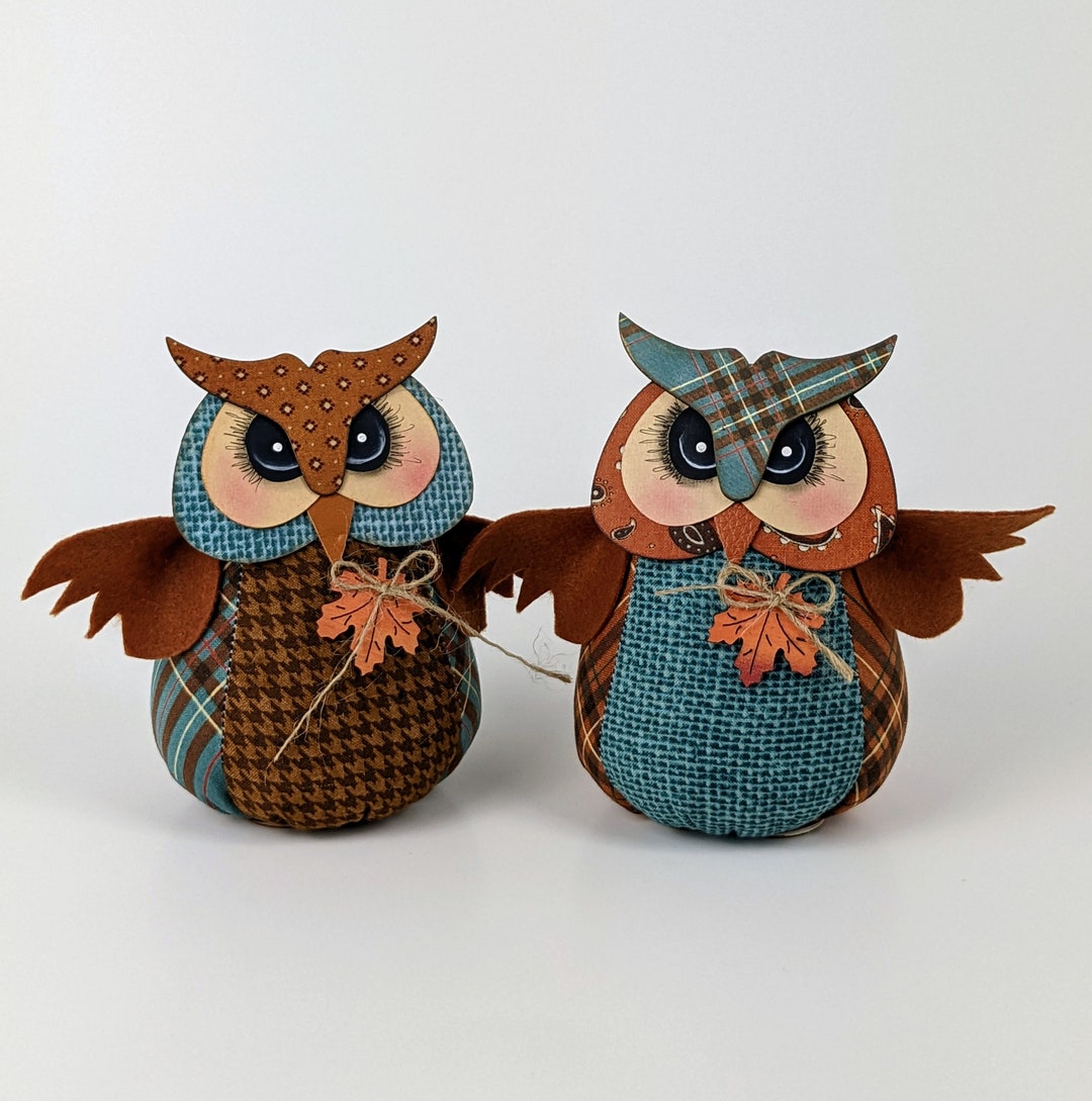 Harvest Owl Dolls (2-pack) - Decor Ornaments, Dolls, Owls - Etsy