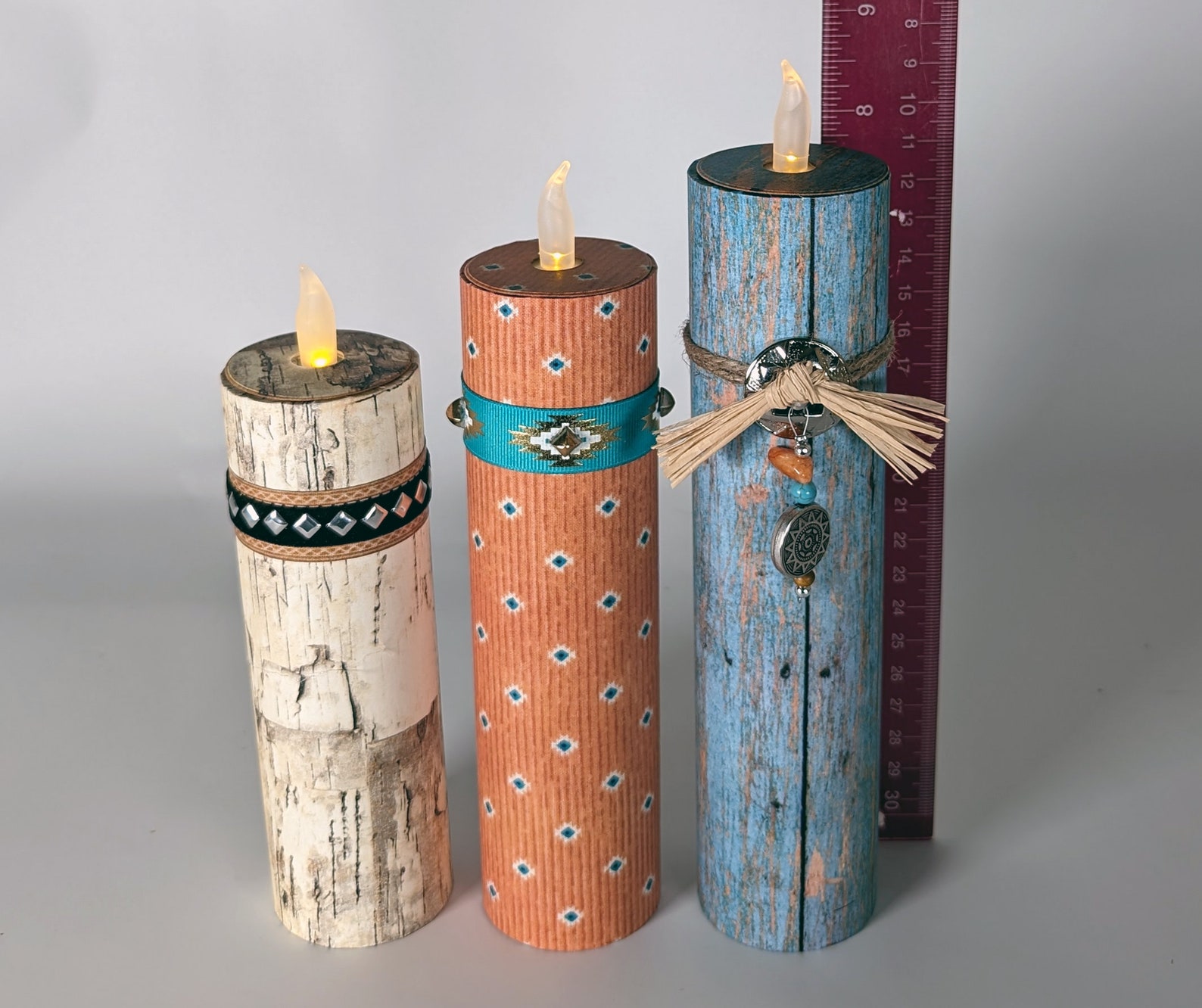 Native American Candle Trio - Southwest Indian Decor - Etsy