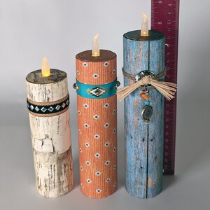 Native American Candle Trio - Southwest Indian Decor - Etsy